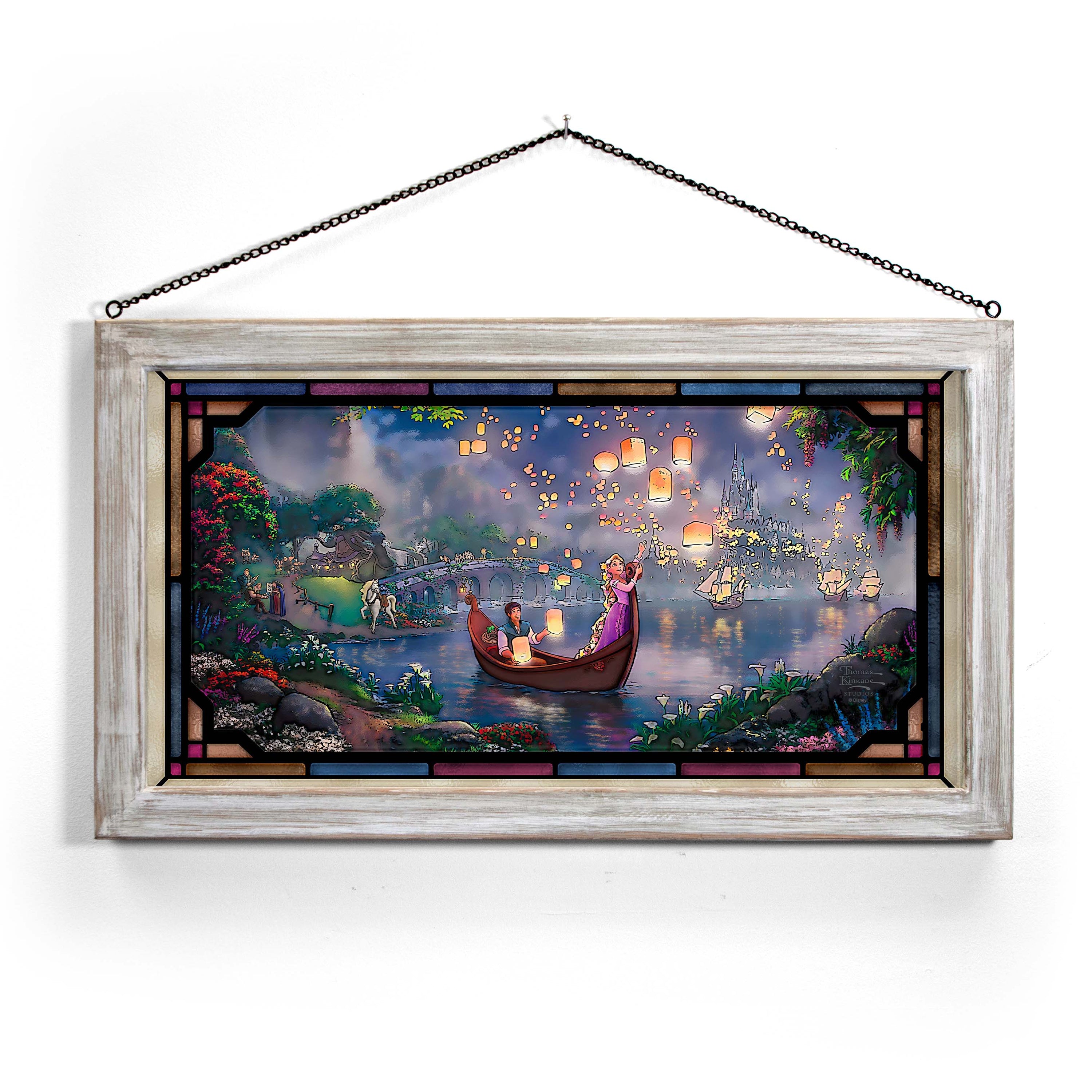 Tangled - Framed Glass Art By Thomas Kinkade Studios – Disney Art On ...
