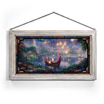 Tangled - Framed Glass Art By Thomas Kinkade Studios – Disney Art On ...