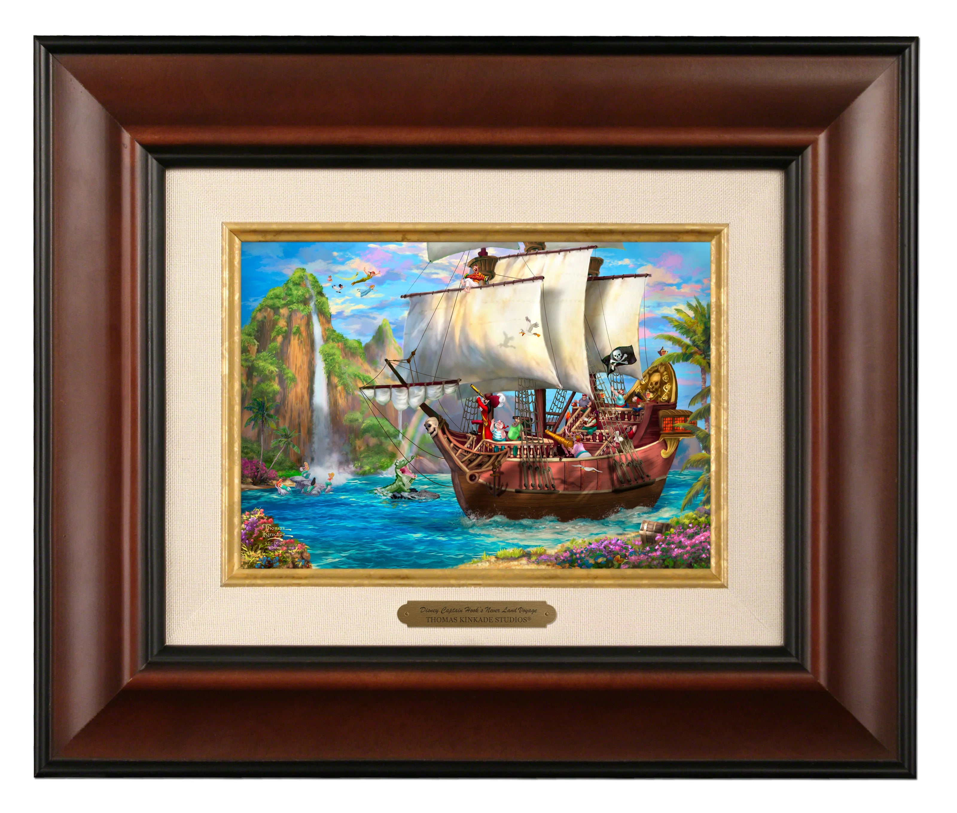 Disney Captain Hook's Never Land Voyage - Brushworks by Thomas Kinkade ...