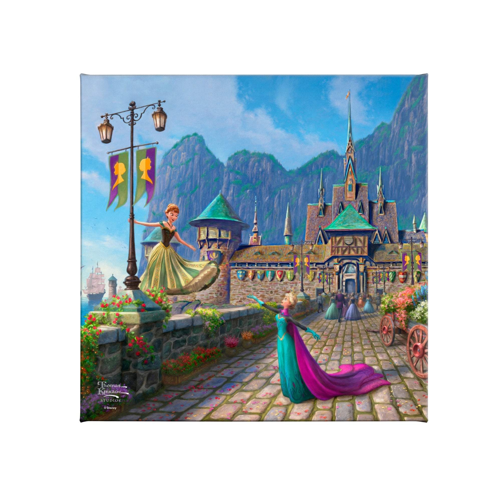 Disney Frozen Celebration in Arendelle - Gallery Wrap By Thomas Kinkade ...
