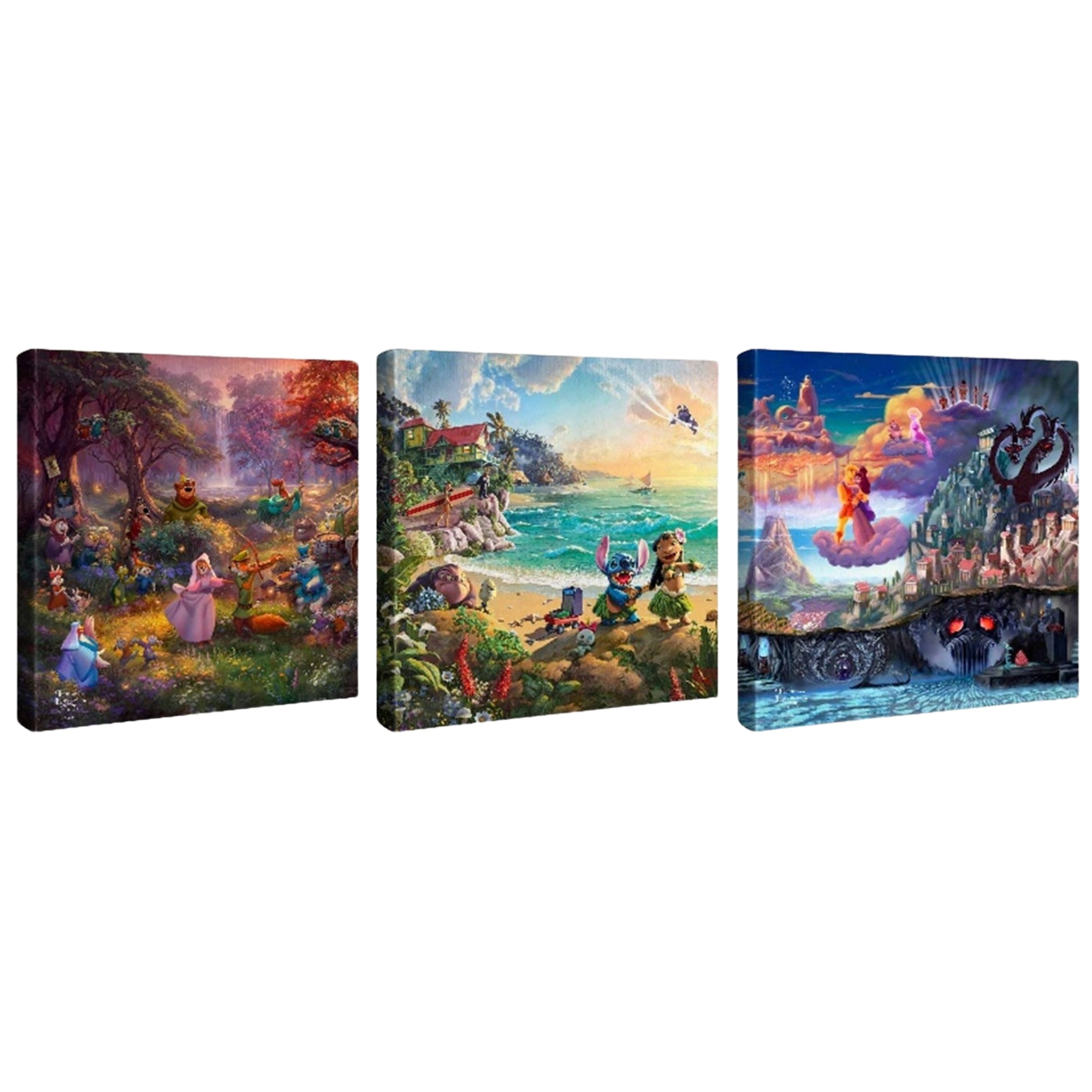 Disney Classic Movies By Thomas Kinkade Studios - Gallery Wraps on ...