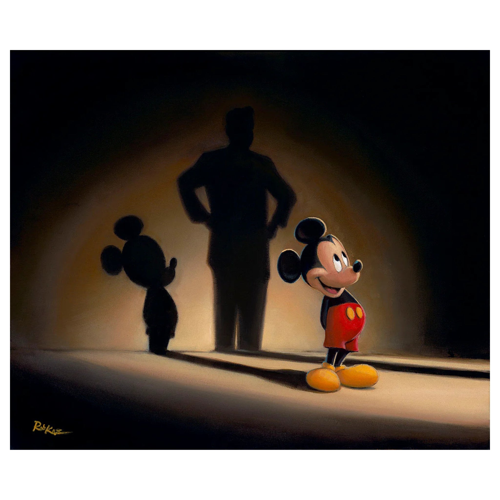 Mickey's Shadow by Rob Kaz - Limited Edition – Disney Art On Main Street