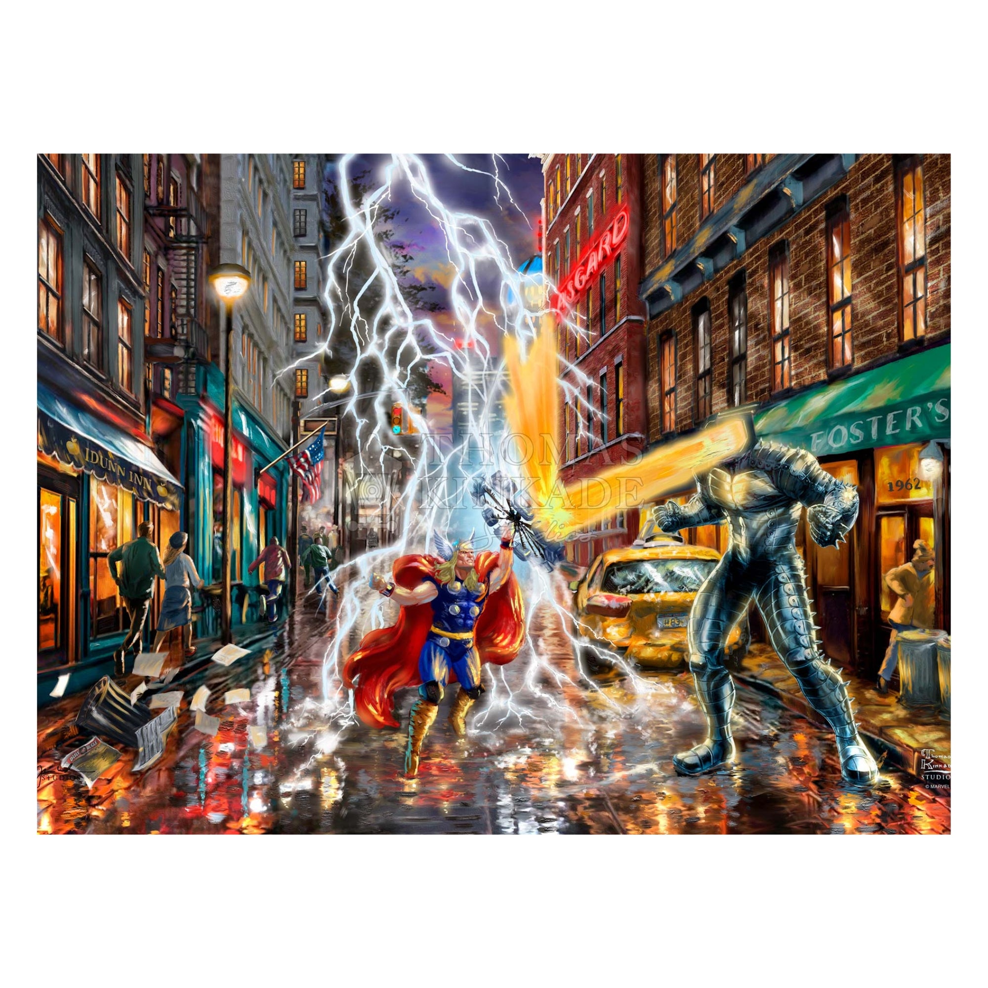 Thor by Thomas Kinkade Studios - Limited Edition Canvas – Disney Art On ...