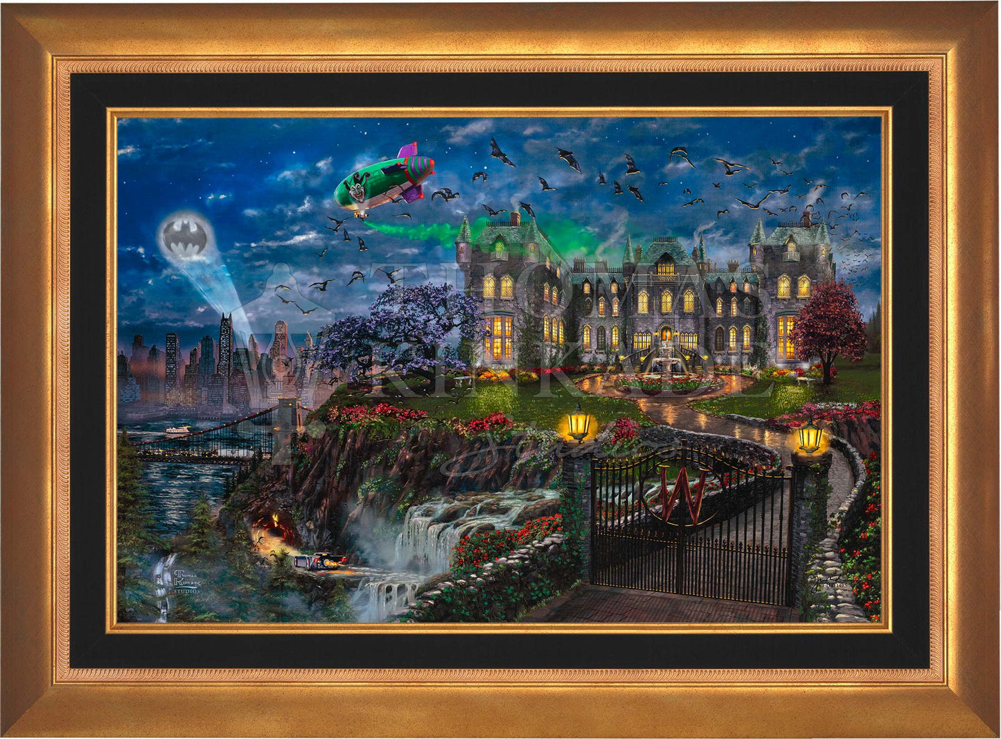 DC Comics - Wayne Manor By Thomas Kinkade Studios - Limited Edition ...