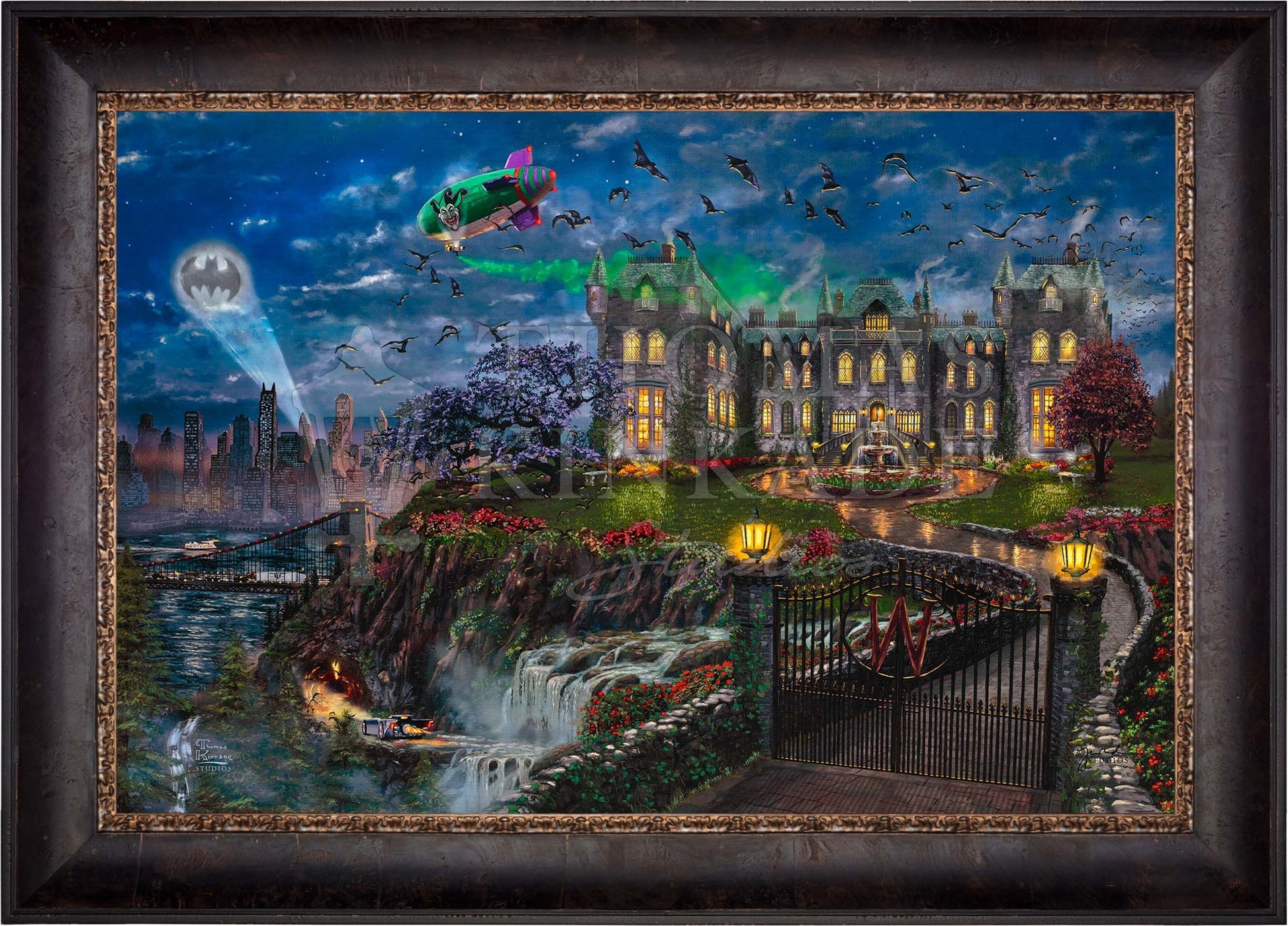 DC Comics - Wayne Manor By Thomas Kinkade Studios - Limited Edition ...