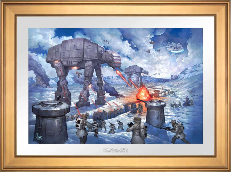 The Battle of Hoth by Thomas Kinkade Studios | Star Wars Art – Disney ...
