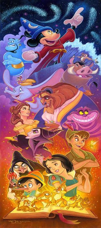 Magical Storybook - Disney Limited Edition By Tim Rogerson – Disney Art ...