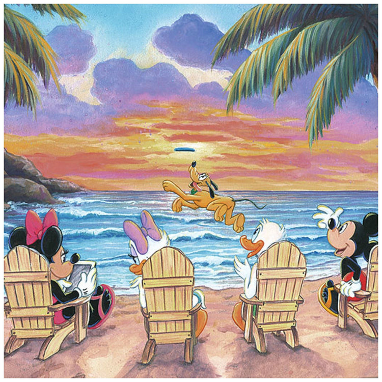 A Beautiful Day at the Beach - Disney Treasures On Canvas By Michelle ...