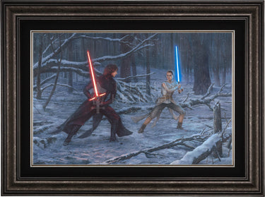 The Duel: Rey vs. Ren by Art Brand Studios | Star Wars Art – Disney Art ...
