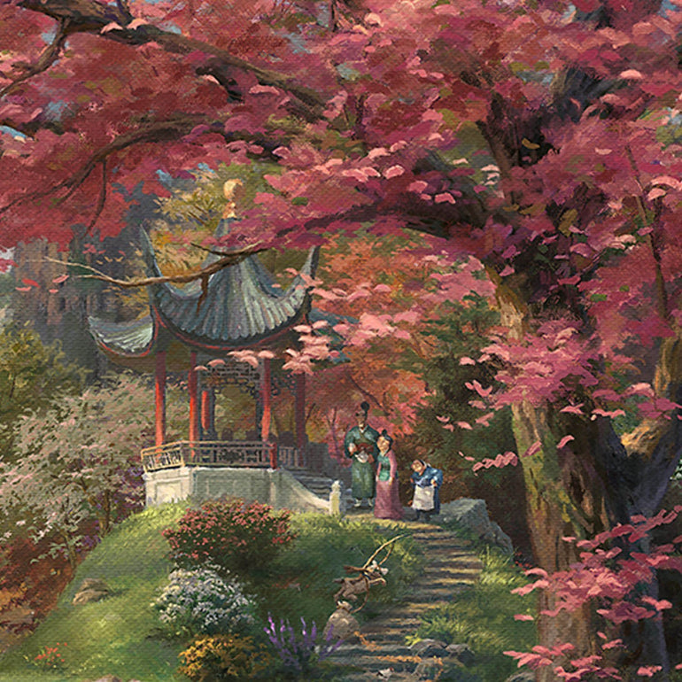 Mulan Blossoms of Love - Limited Edition Canvas By Thomas Kinkade ...