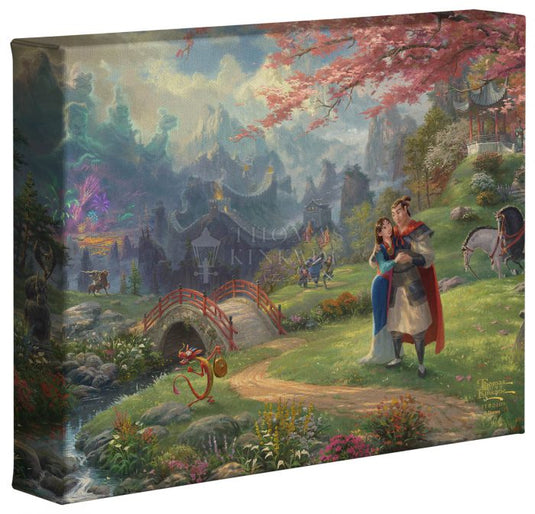 Mulan Blossoms of Love - Disney Gallery Wraps By Thomas Kinkade Studios ...