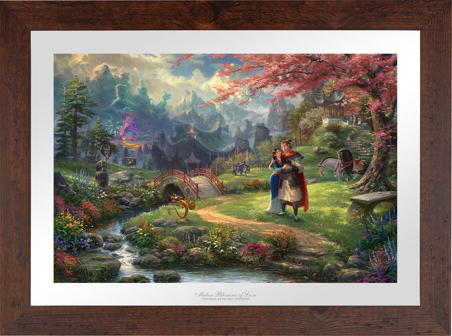 Mulan Blossoms of Love - Limited Edition Paper By Thomas Kinkade ...