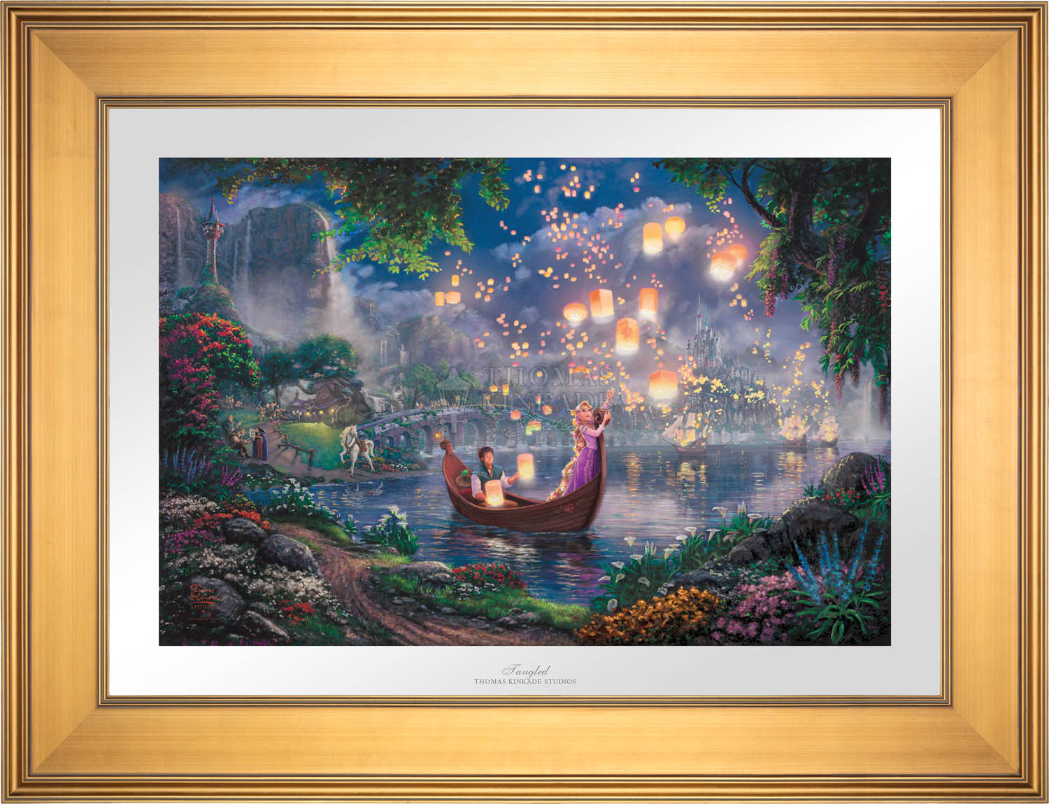 Tangled - Limited Edition Paper By Thomas Kinkade Studios – Disney Art ...